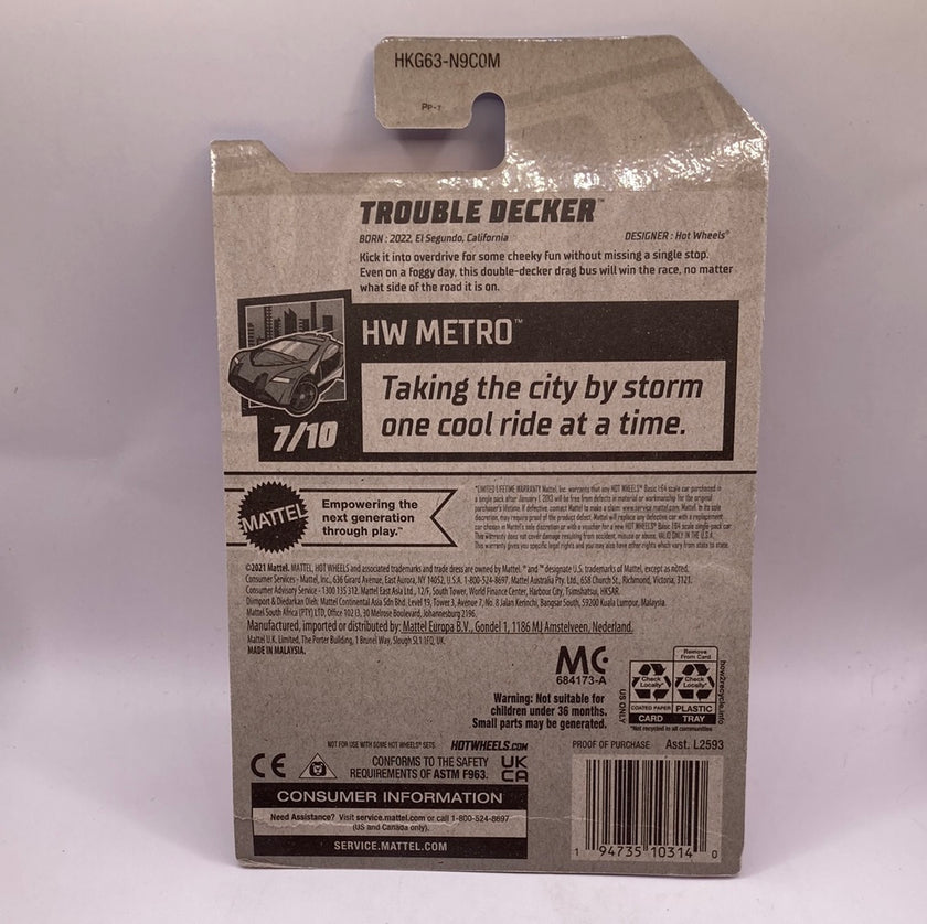 Hot Wheels Trouble Decker Diecast – S and E Hobbies and Collectables