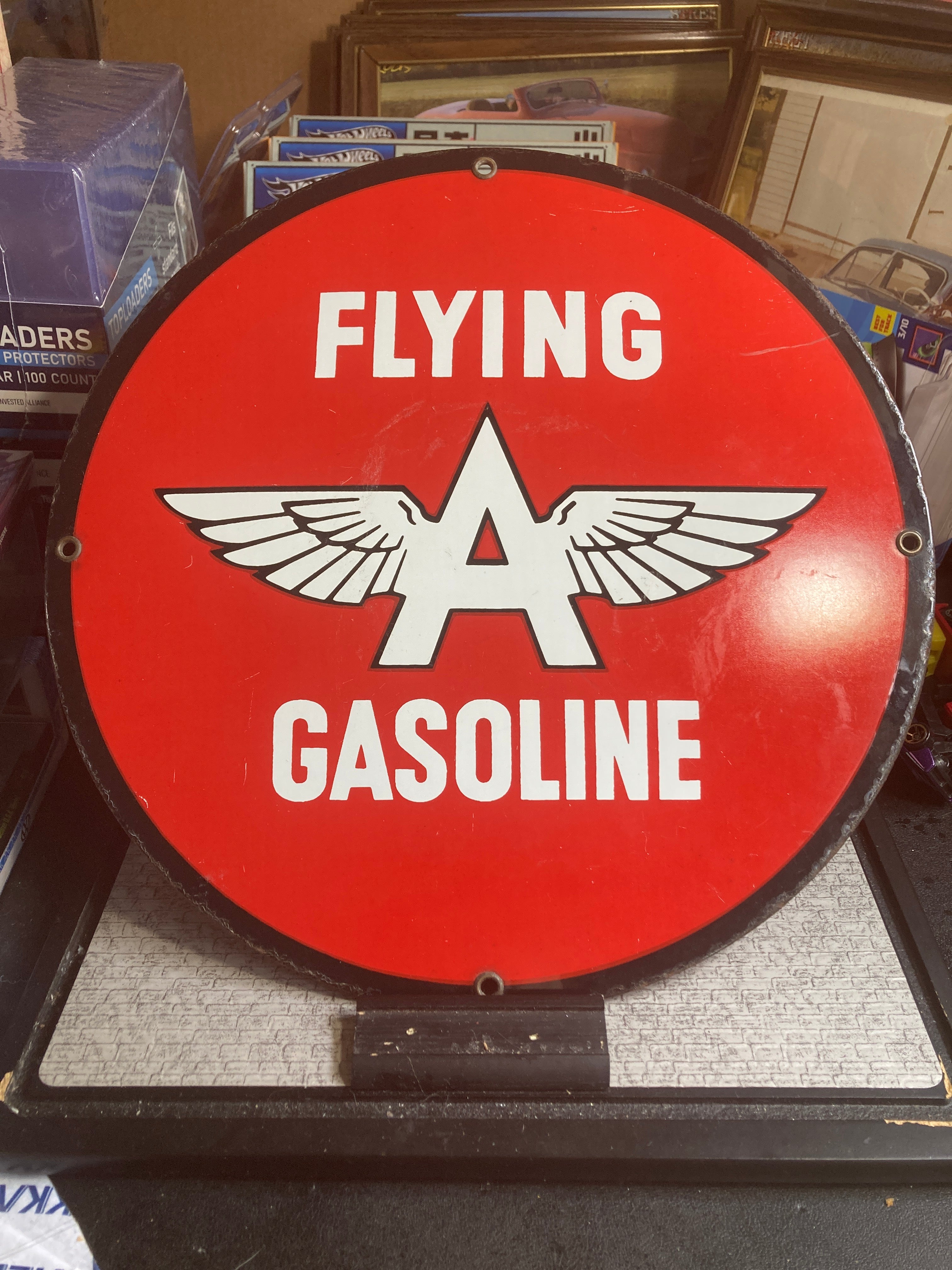 Flying A Gasoline Sign | S and E Hobbies and Collectables